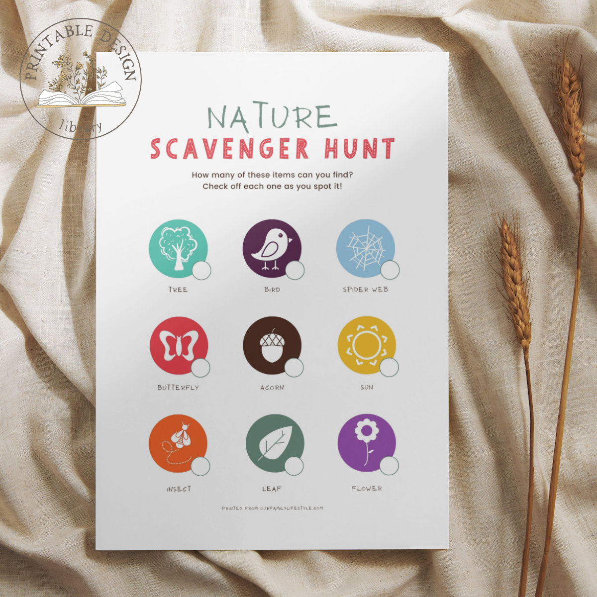 Nature Scavenger Hunt – Printable Design Library