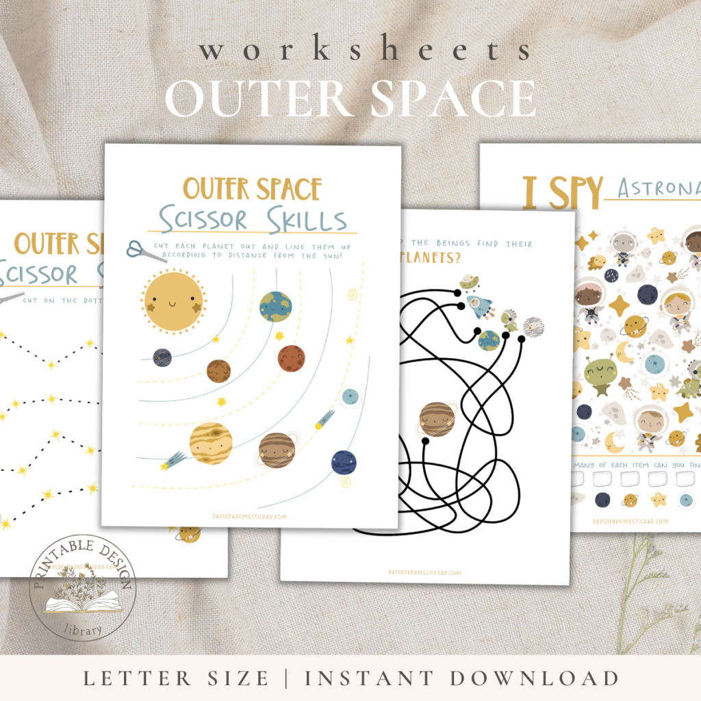 Printable Preschool Space Worksheets – Printable Design Library