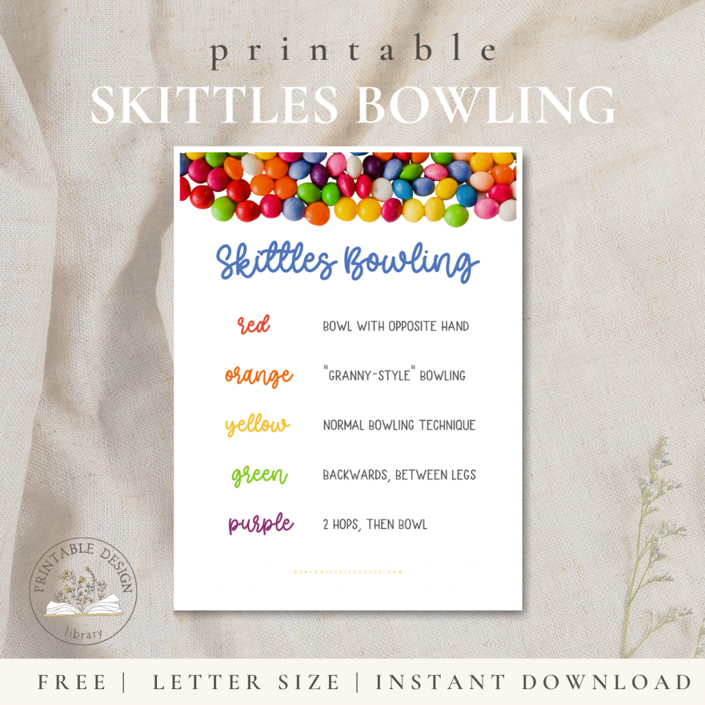 Skittles Bowling – Printable Design Library