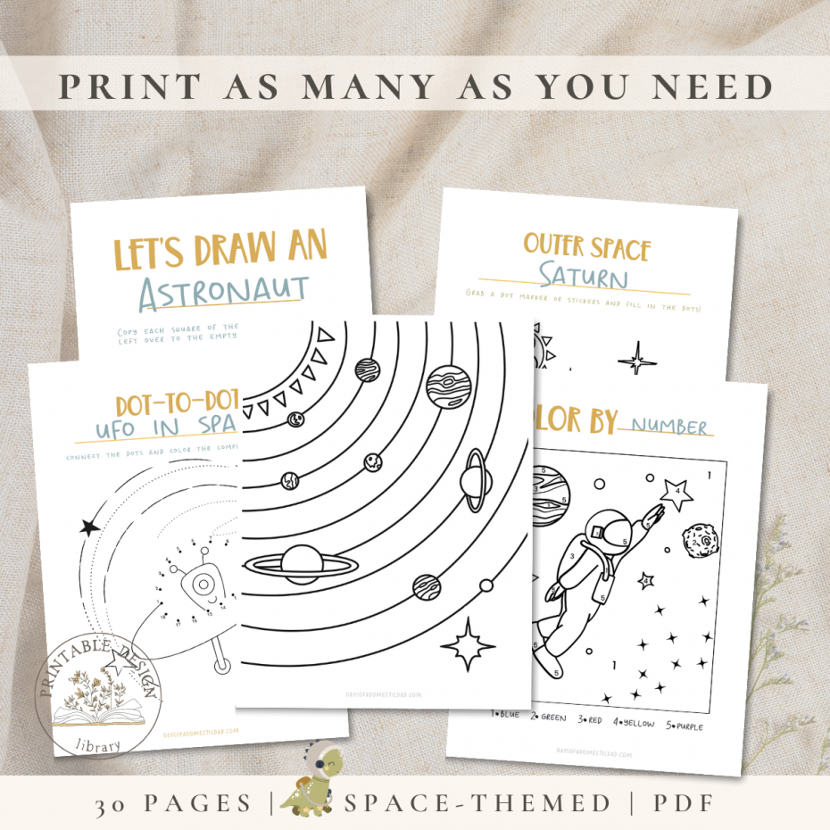 Printable Preschool Space Worksheets – Printable Design Library