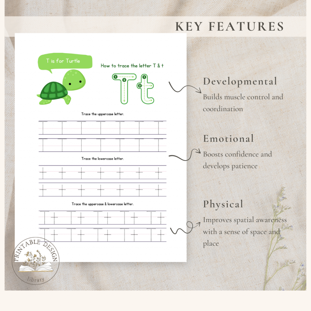 Tracing Letters Worksheets – Printable Design Library